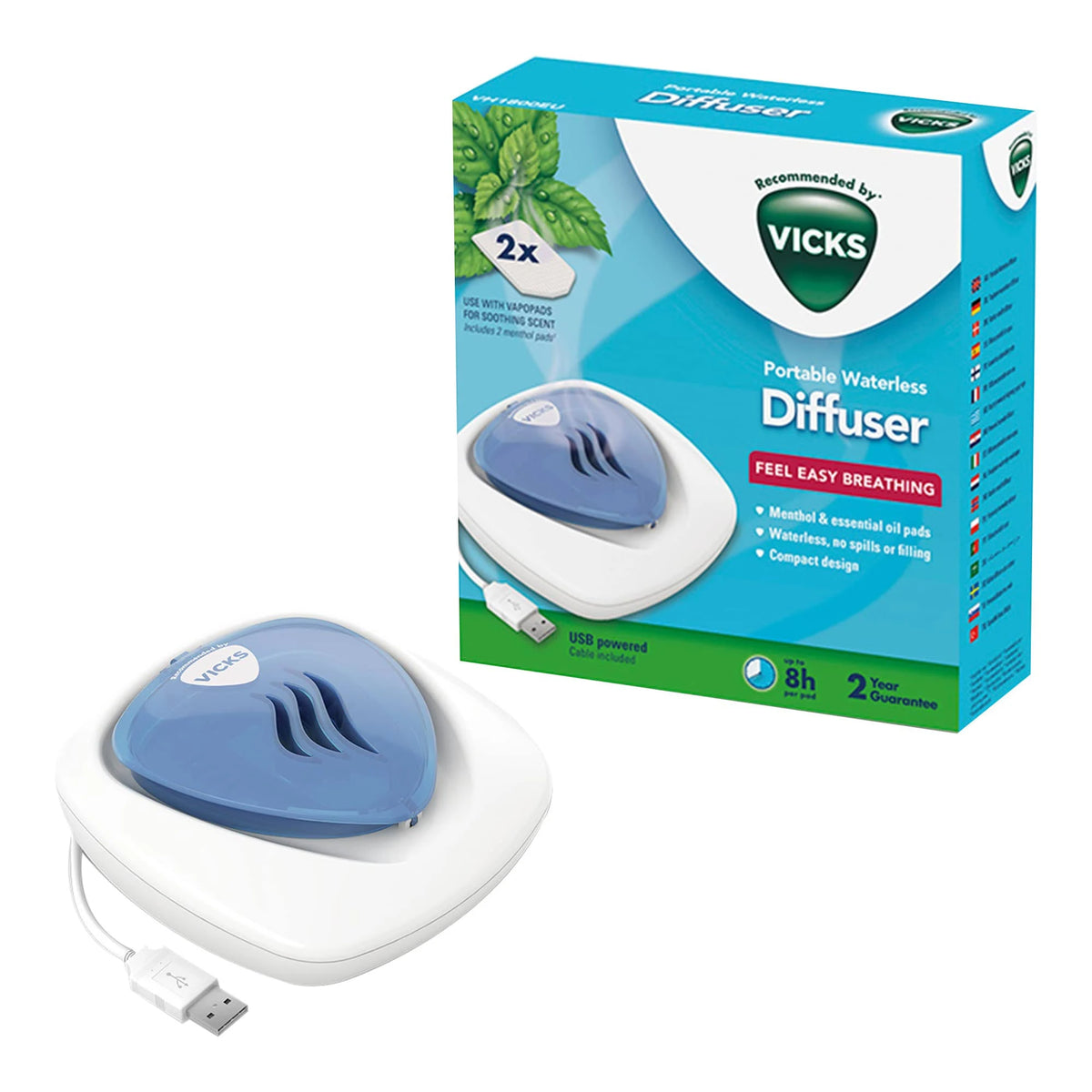 Vicks Portable Waterless Diffuser for Soothing Vapors – McGorisks ...