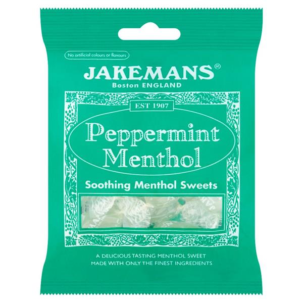 Jakemans Peppermint Soothing Menthol Sweets 100g – McGorisks Pharmacy ...