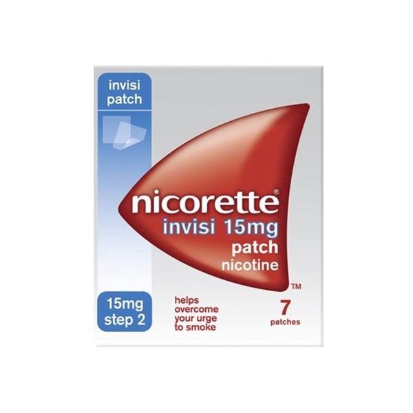 Nicorette Invisi Patch 15mg 7s - Quit Smoking Aid, 15mg Nicotine Patch ...